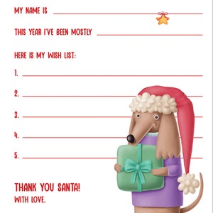 Kids Letter to Santa Printable Christmas Wish List for Kids Christmas ...