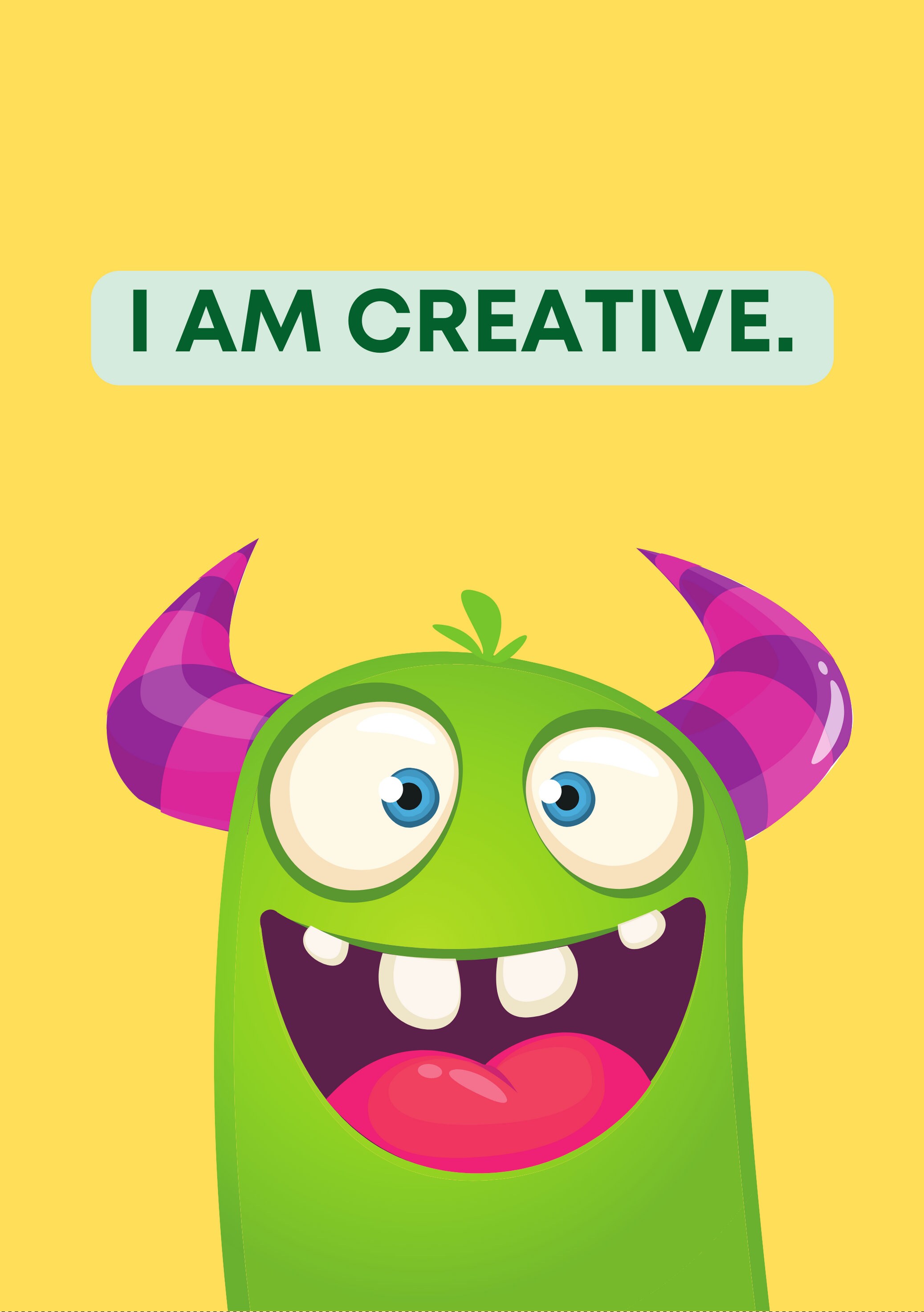 Printable Affirmation Cards for Kids | 32 Cute Monsters Themed Cards ...
