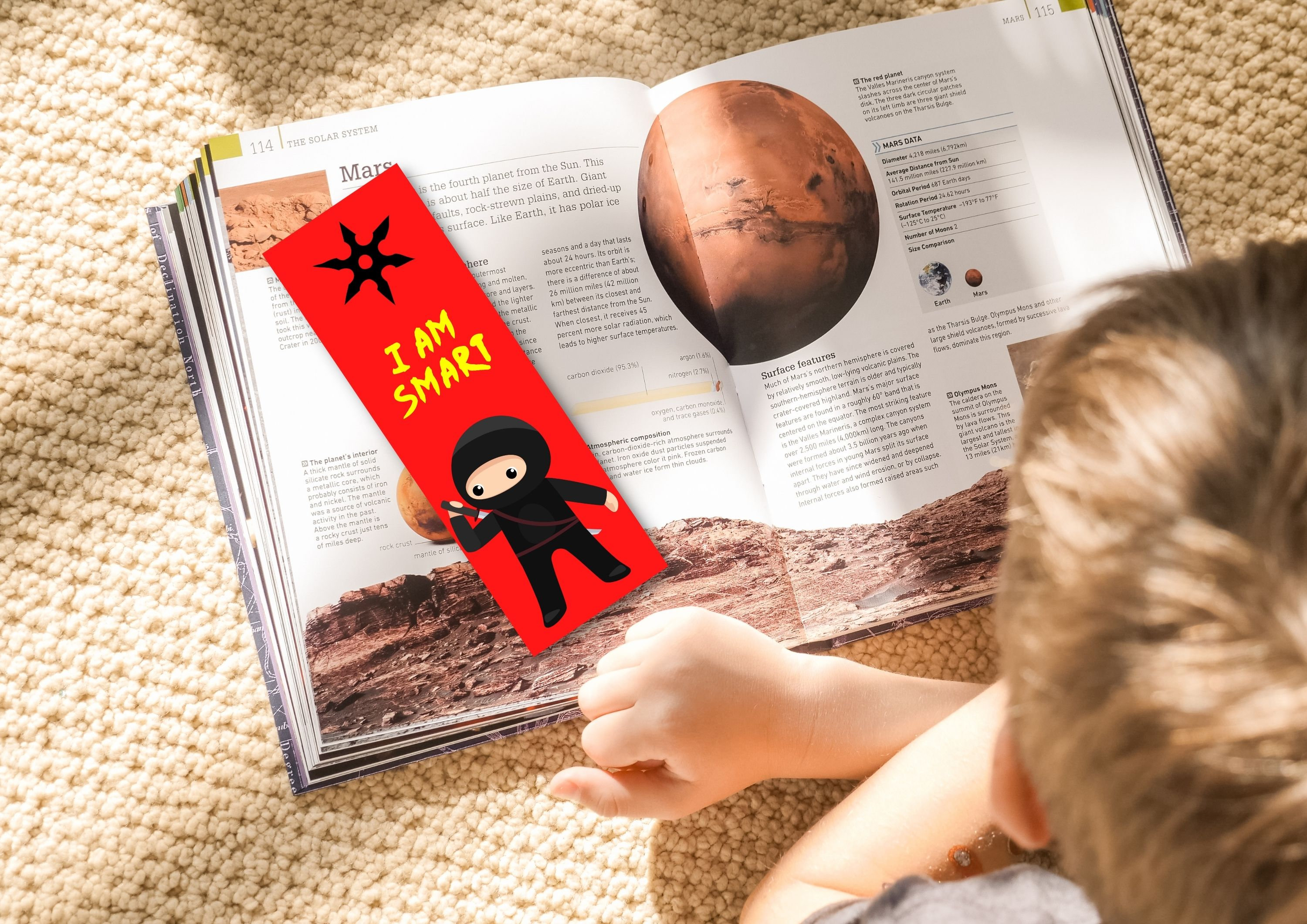 Printable Set of Cute Ninja Bookmarks | Kids Positive Affirmations ...