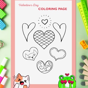 Valentine's Day Printable Fun & Educational Activities for Kids: Easy ...
