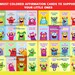 Printable Affirmation Cards for Kids | 32 Cute Monsters Themed Cards ...