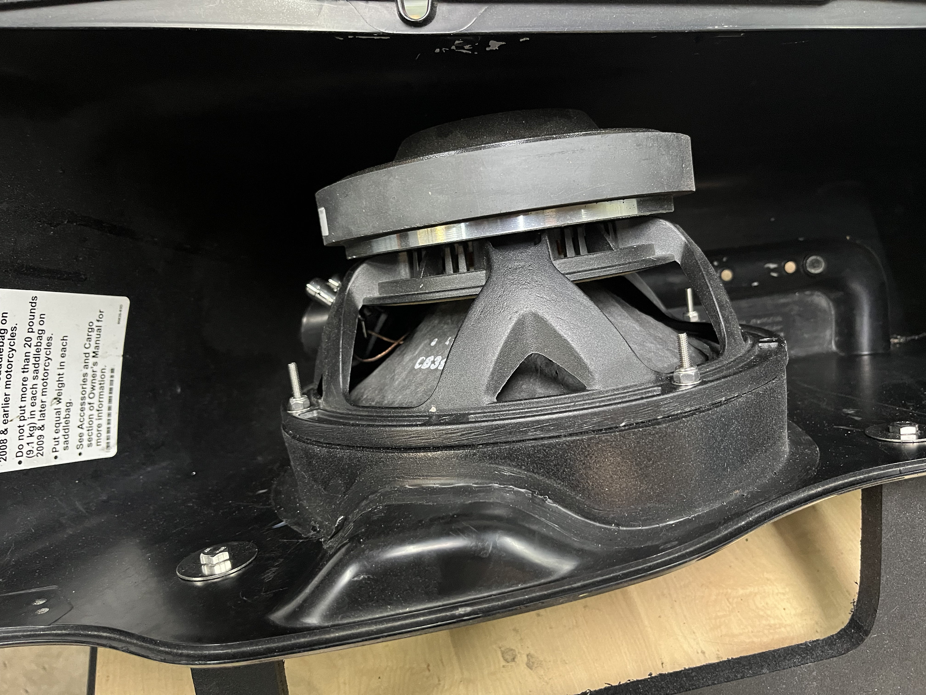 10" Mid-mount Motorcycle Harley Saddlebag Speaker Mounting Ring ...