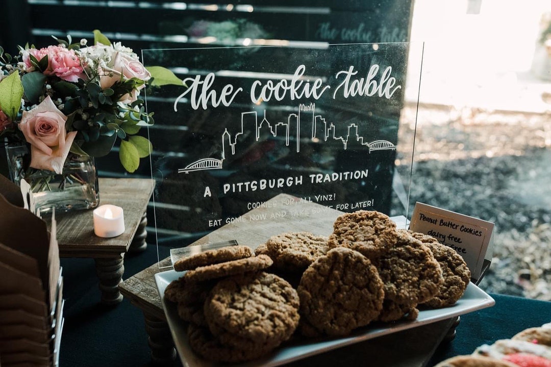8"x10" Pittsburgh Cookie Table Sign, Pittsburgh Wedding Sign, Cookie ...