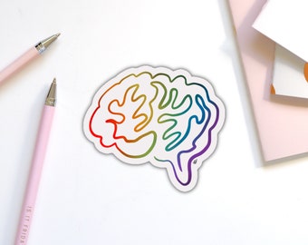 Adhd Sticker Neurodivergent Brain Neuro Spicy Cute Planner Journal ...