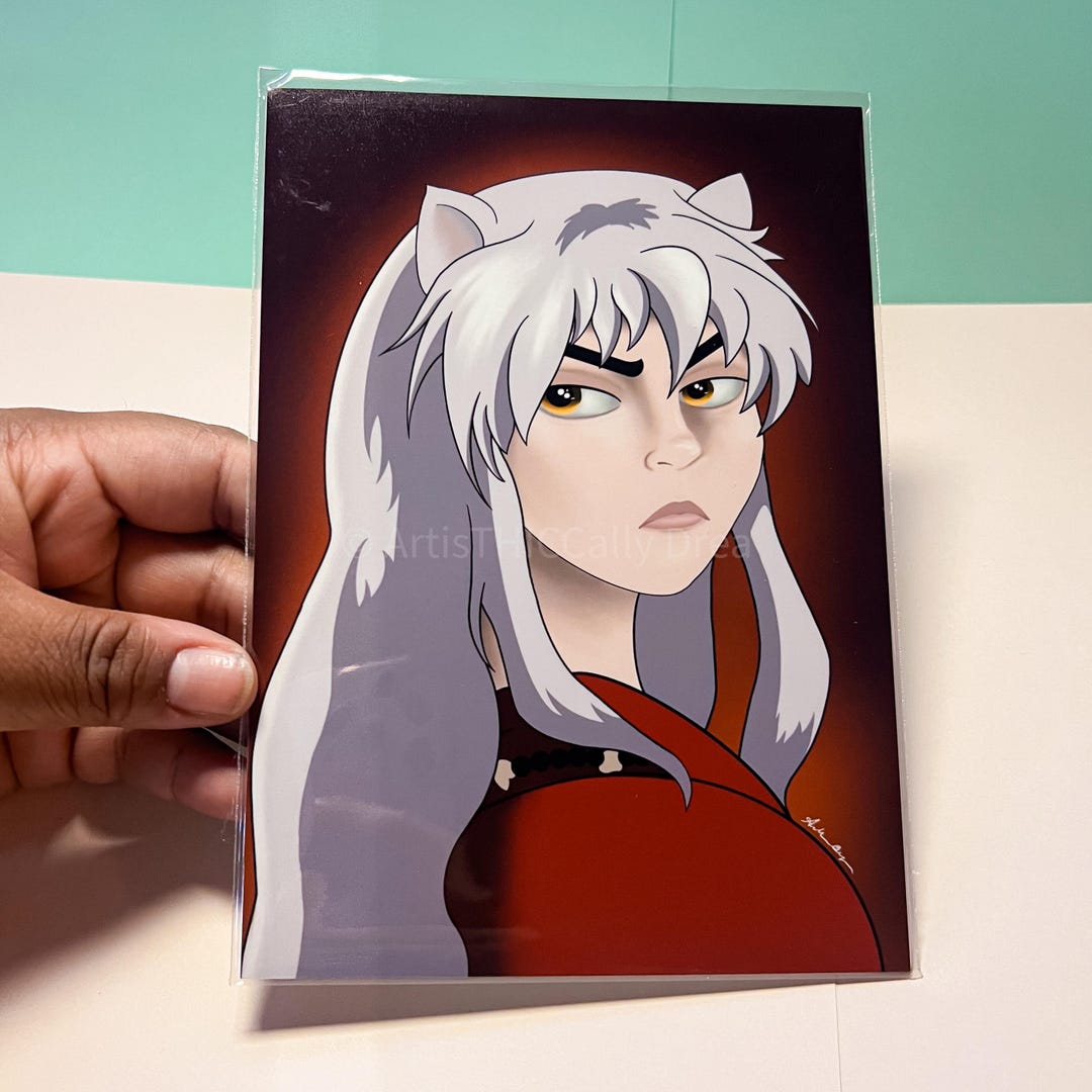 Inu Demon Art, Demon Dog Art, Anime Art, Inu Gift, Demon Dog Gift, Gift ...
