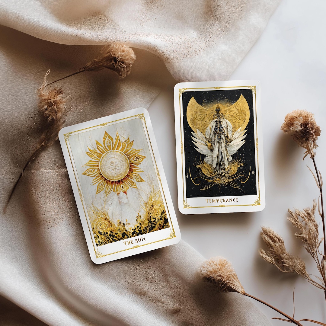 Magic Moon Tarot Deck – Celestial & Mystical Illustration Cards - Etsy UK
