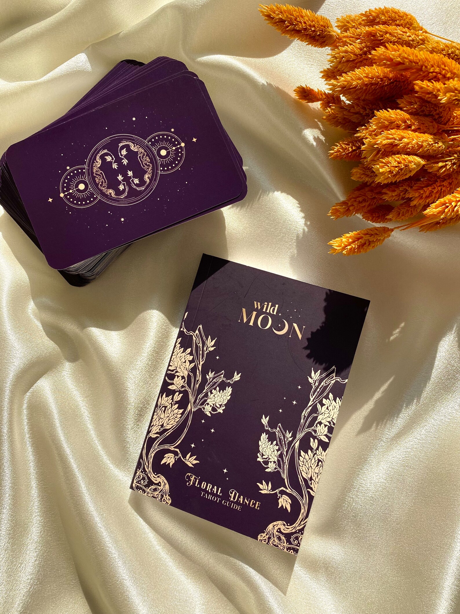 Tarot Deck With Guidebook Oracle Deck Dark Purple Tarot - Etsy