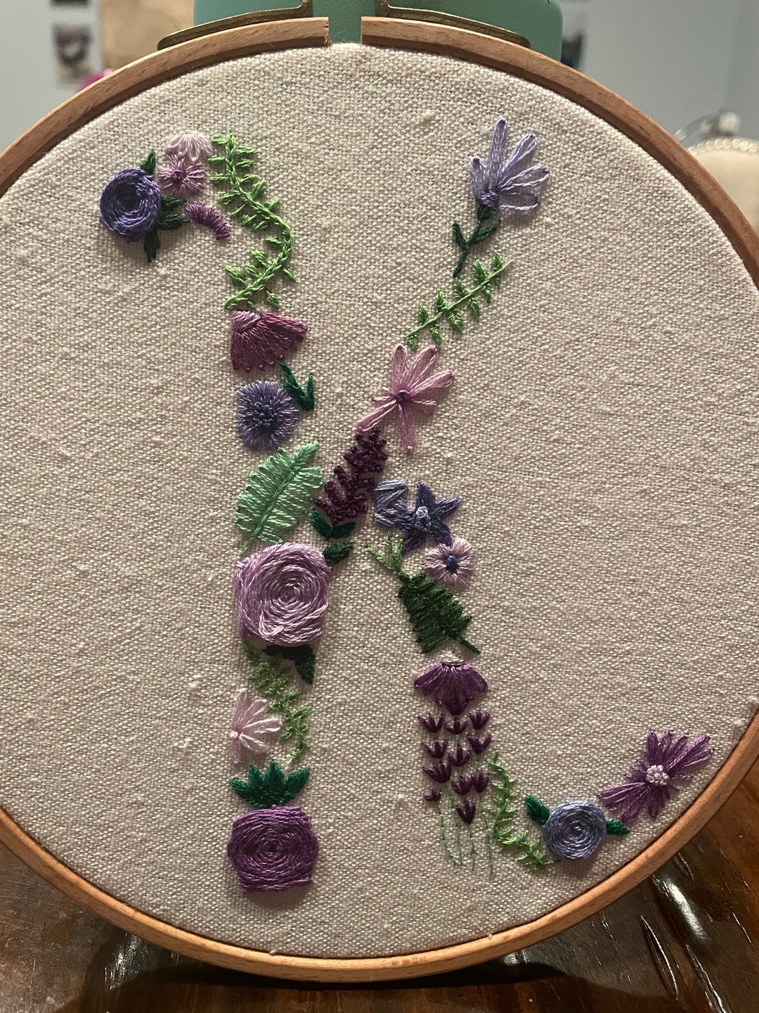 Custom Floral Letter - Etsy