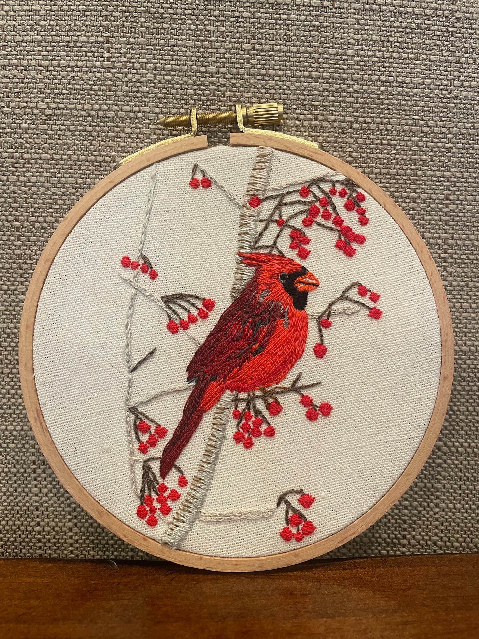 Custom Cardinal Embroidery - Etsy
