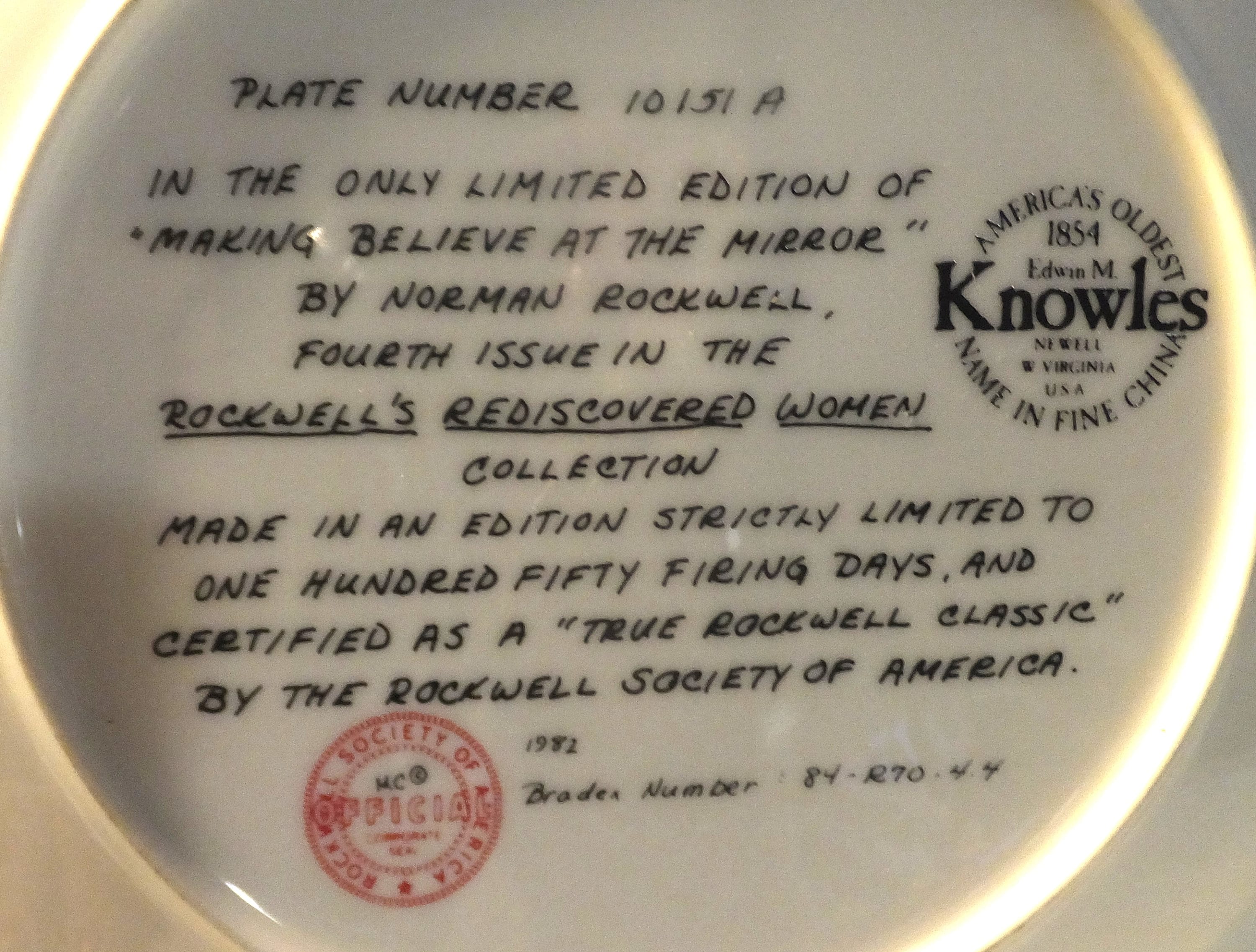 Norman Rockwell Rediscovered Women Collectors Plate 1982 - Etsy