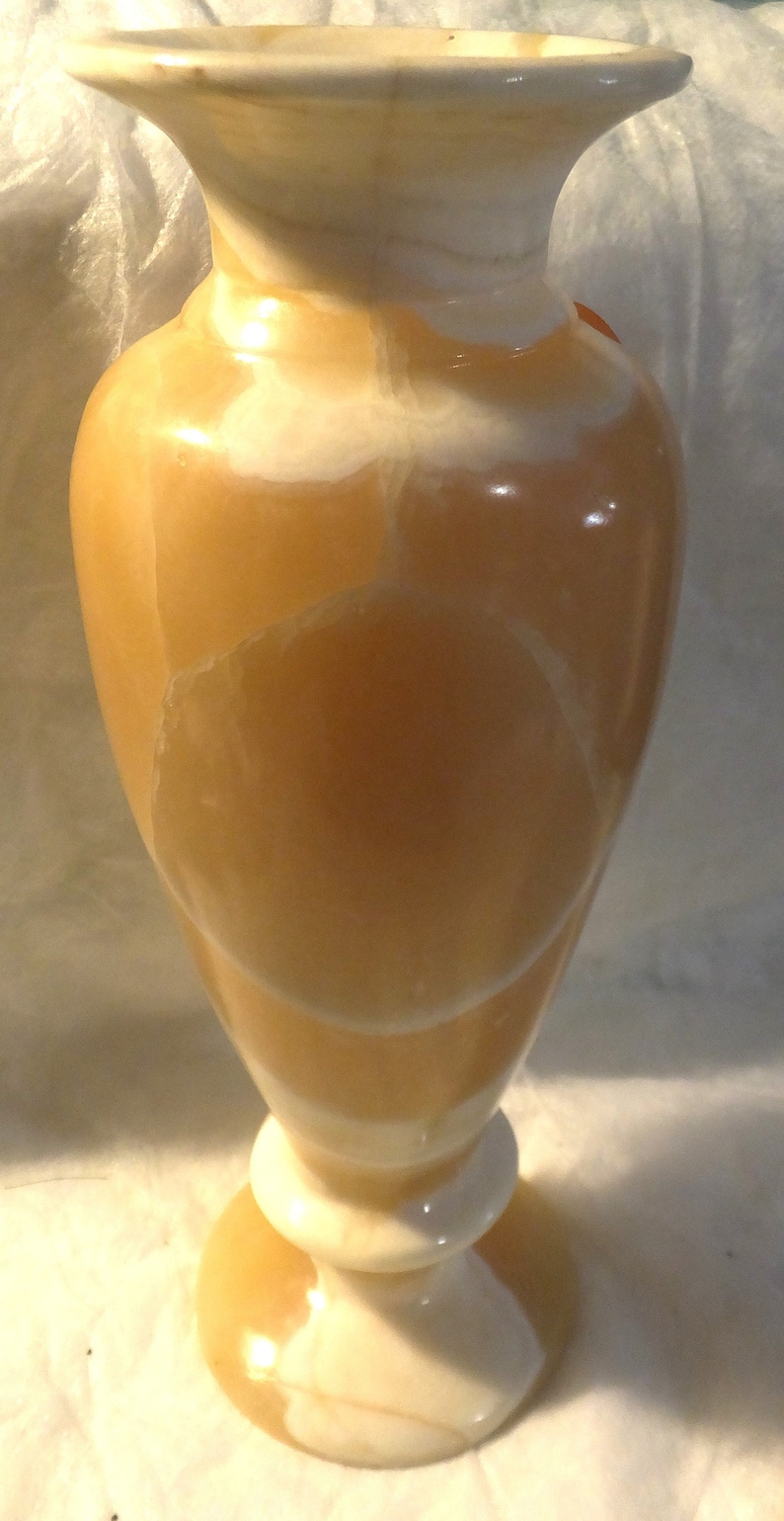 Marble Slag Glass Vase - Etsy