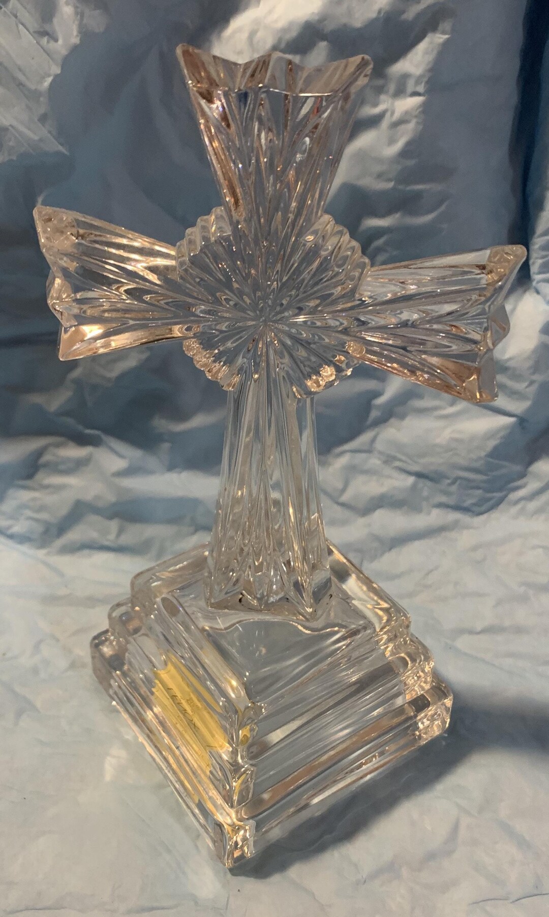 Lead Crystal Cross - Etsy