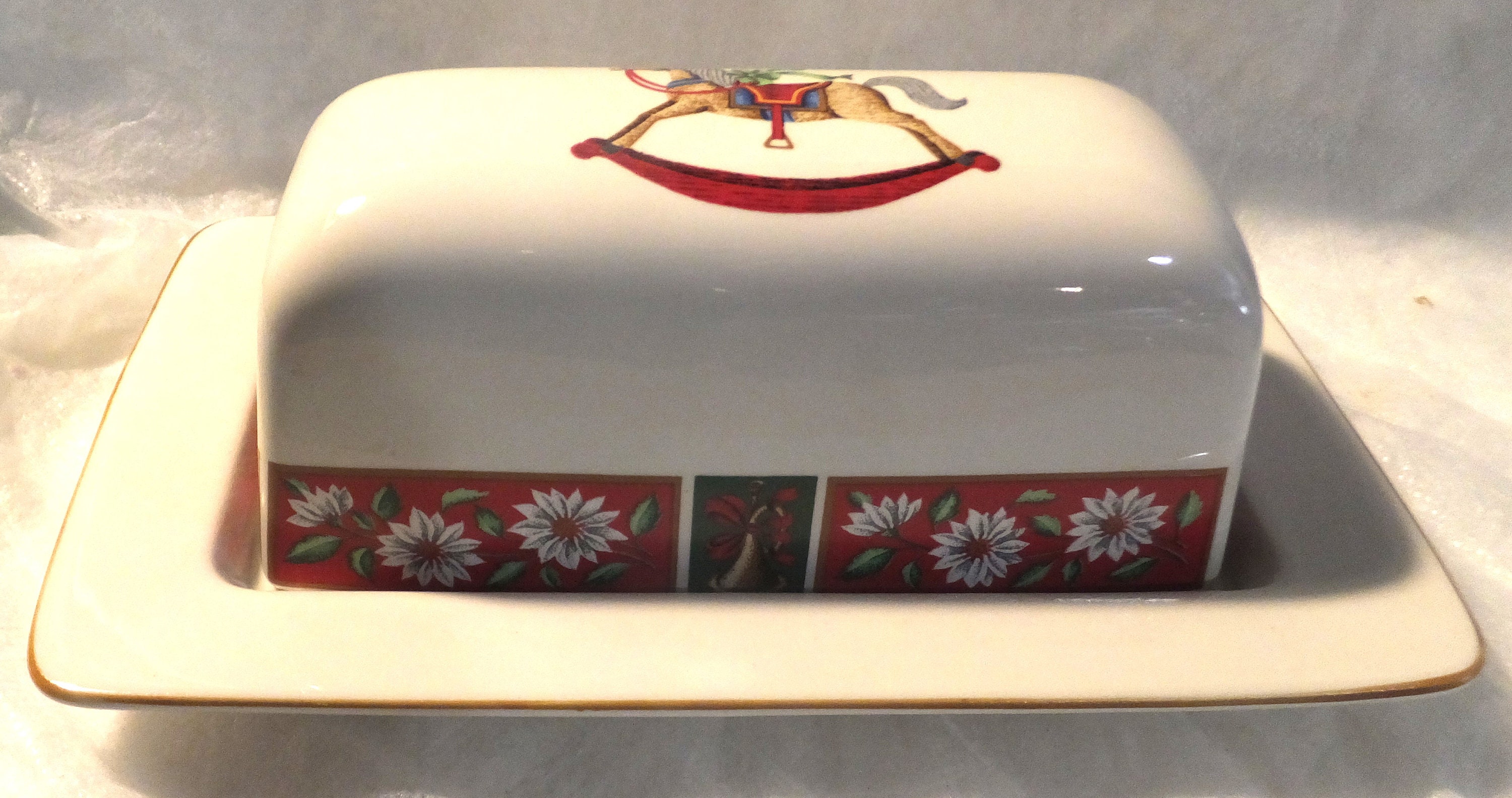 Charltonhall Covered Butter Dish W/ Rocking Horse - Etsy