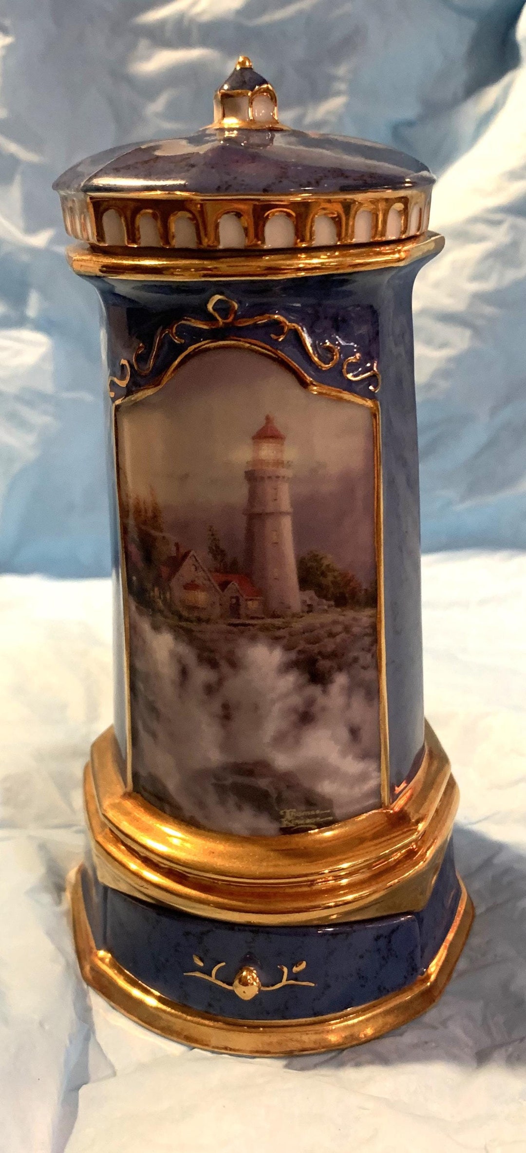 Thomas Kinkade Seaside Reflections Music Box - Etsy