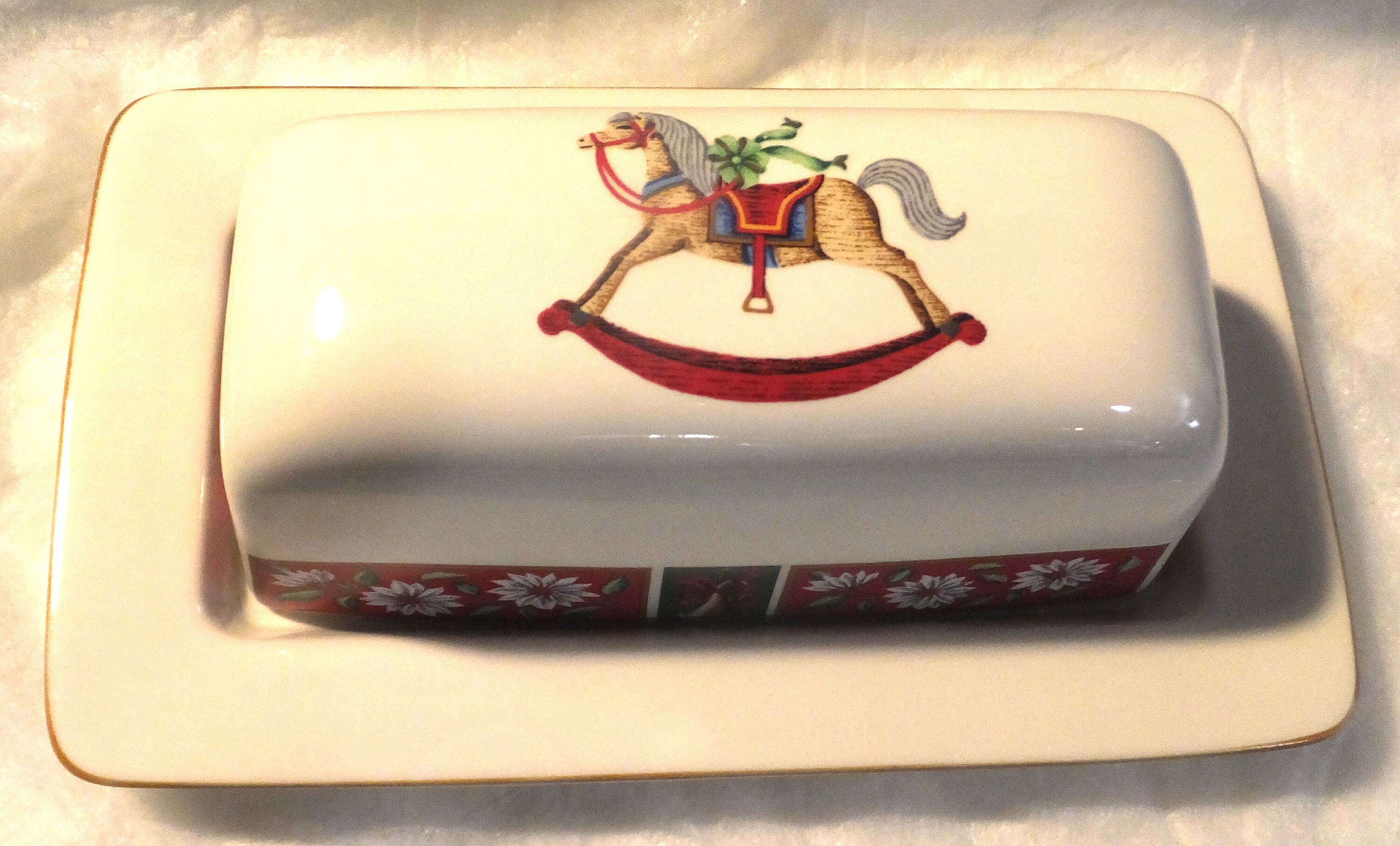Charltonhall Covered Butter Dish W/ Rocking Horse - Etsy