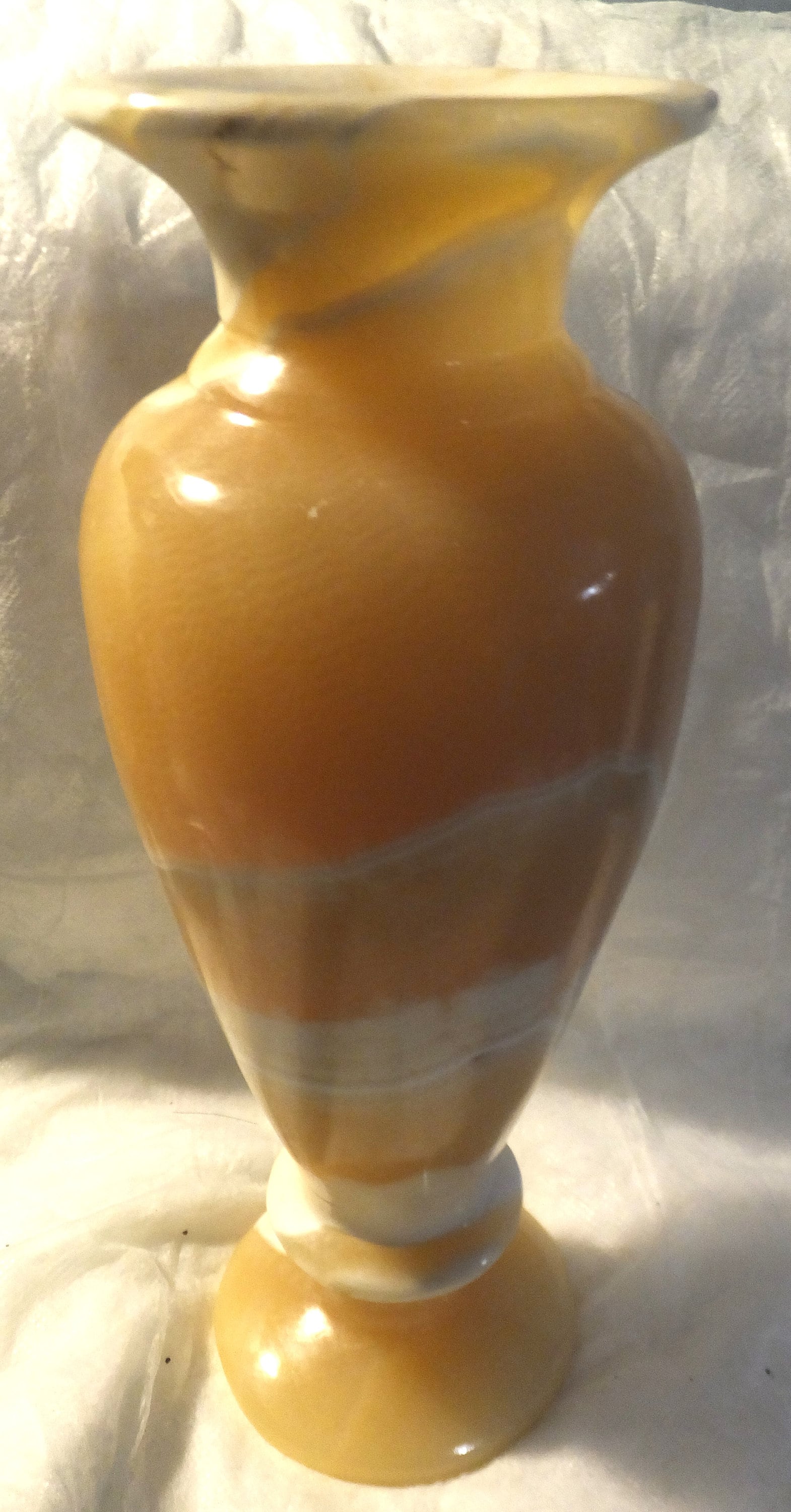 Marble Slag Glass Vase - Etsy