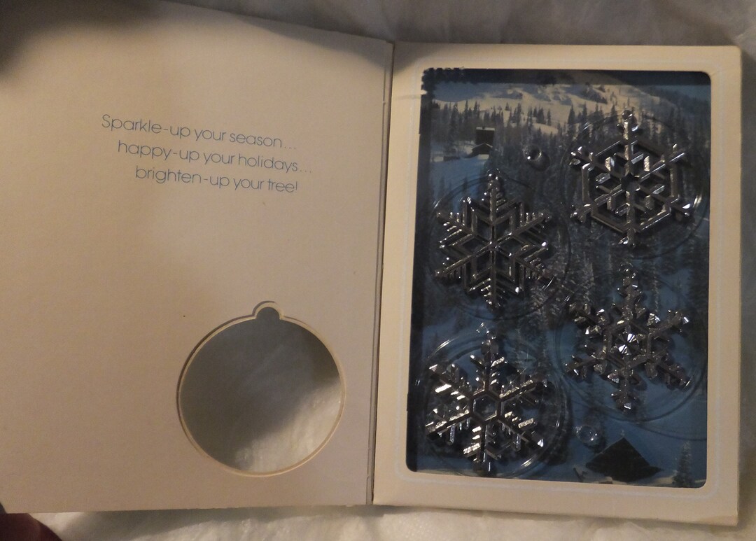 Vintage Hallmark Snowflake Ornaments - Etsy