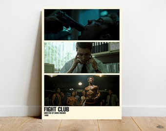 Fight Club Poster, Fight Club Print, Fight Club Decor, Fight Club Wall ...