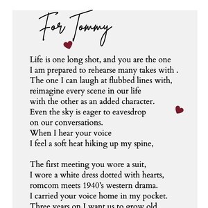 Bespoke Poem Special Occasion Made to Order - Etsy