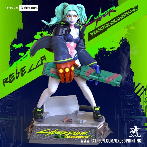 Rebecca Cyberpunk Figure - Etsy UK