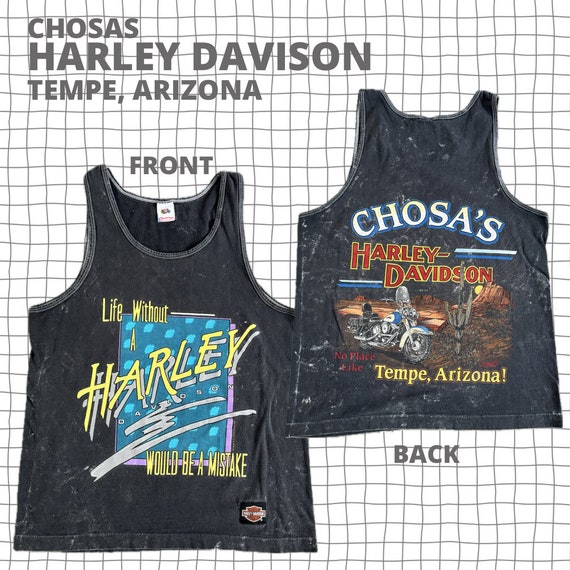 80s/90s Vintage Harley Davidson tank - Gem