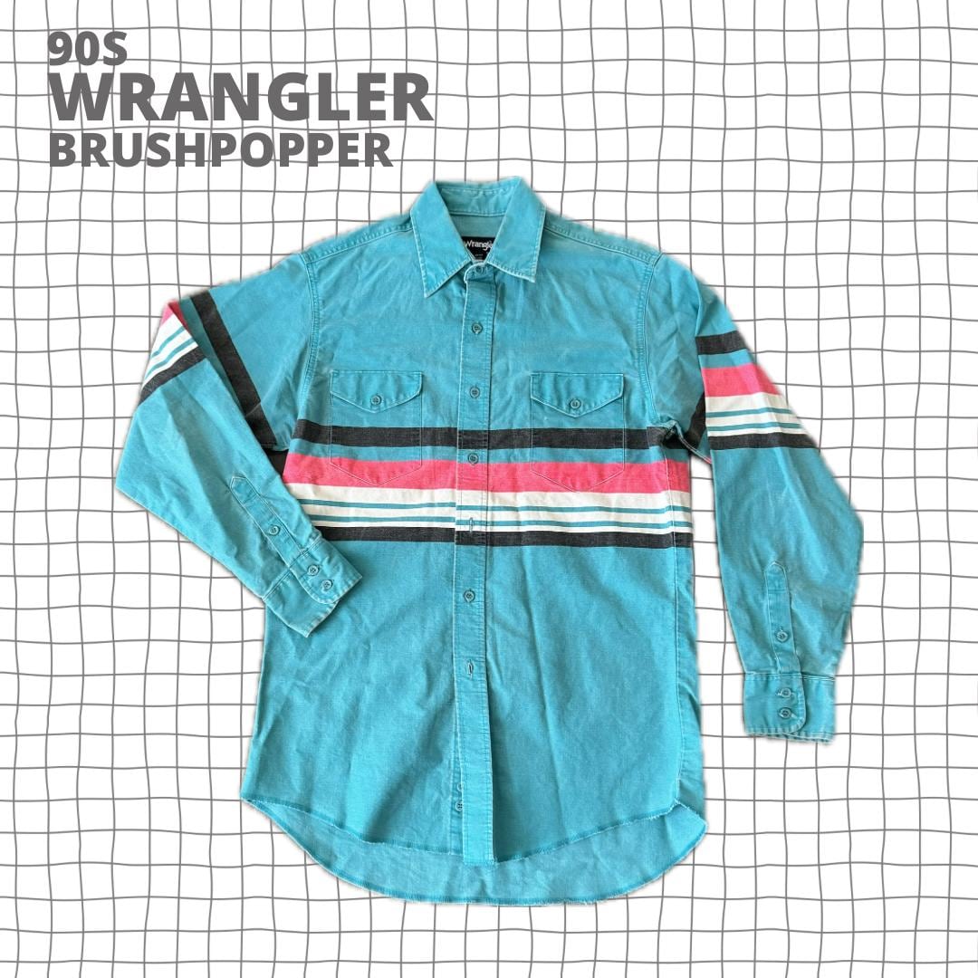 90s Wrangler Brushpopper Western Shirt - Etsy