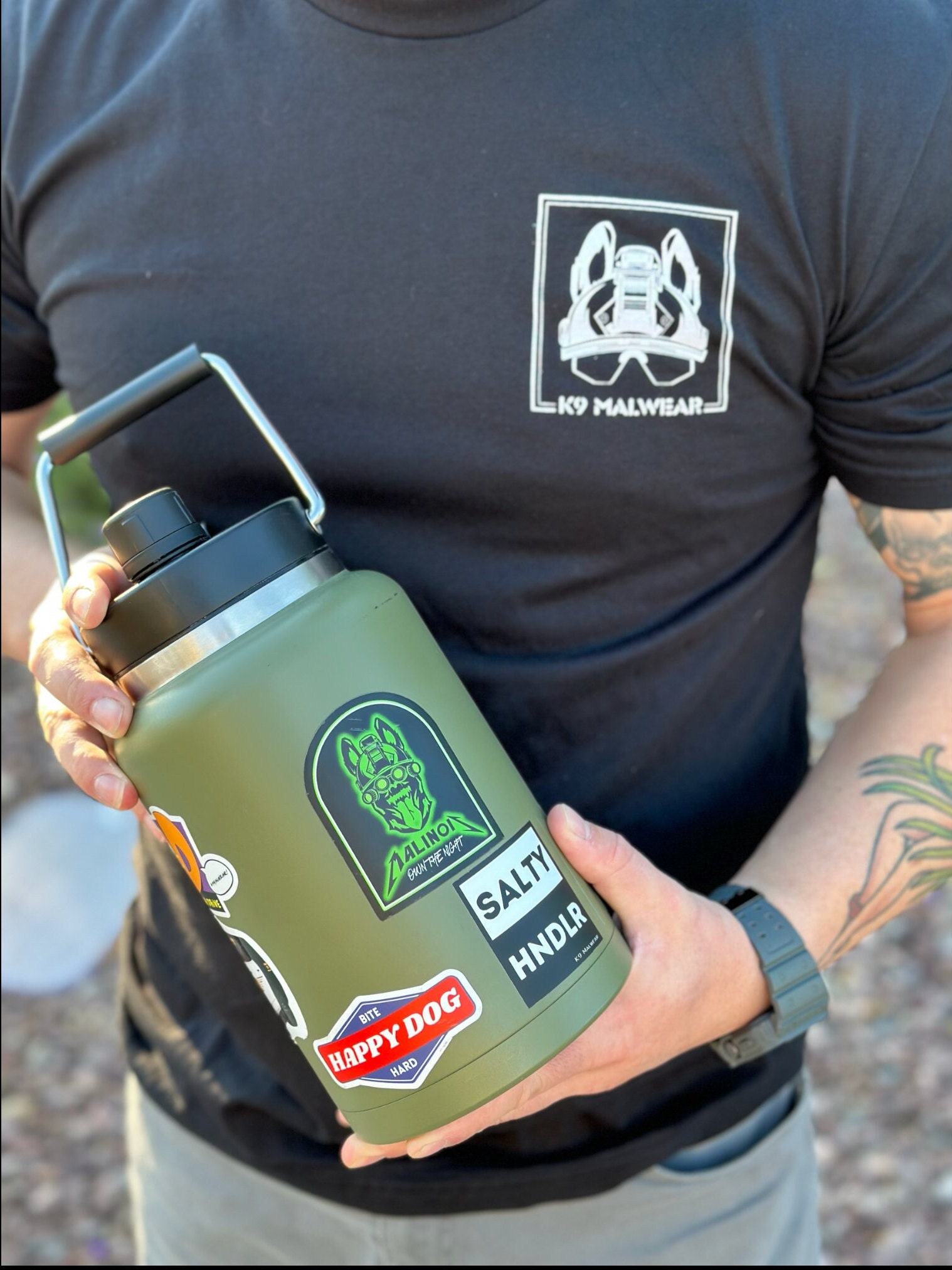 Salty Handler K9 Sticker Working Dog Handler Gift Police K9 Dog Trainer ...