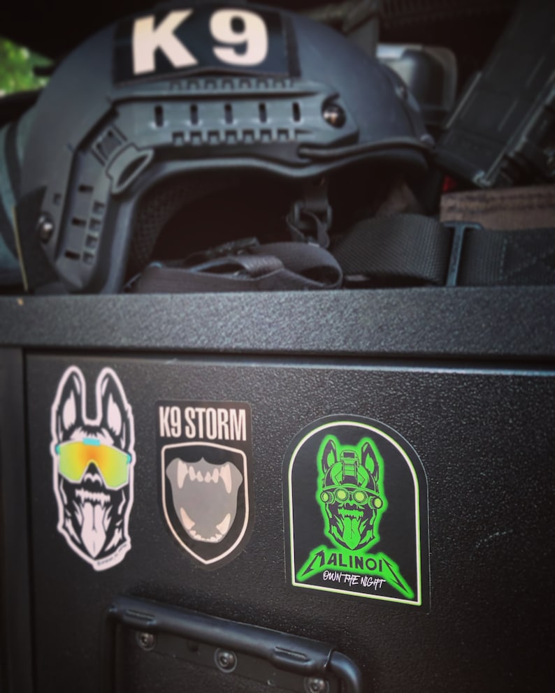 Belgian Malinois Police K9 Sticker Gift Police K9 Unit Canine Sticker ...