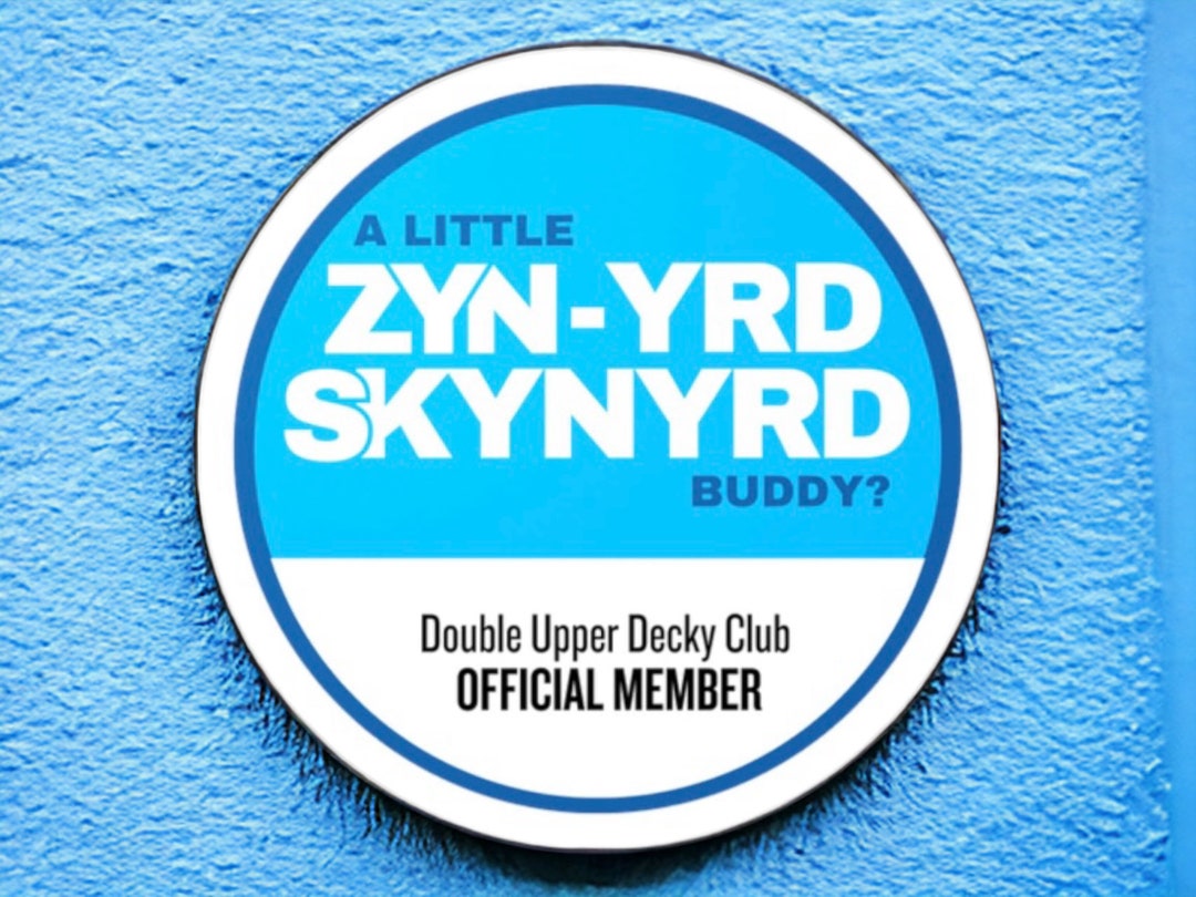 ZYN Sticker Zyn-yrd Skynyrd Funny Sticker for Water Bottle Night Shift ...