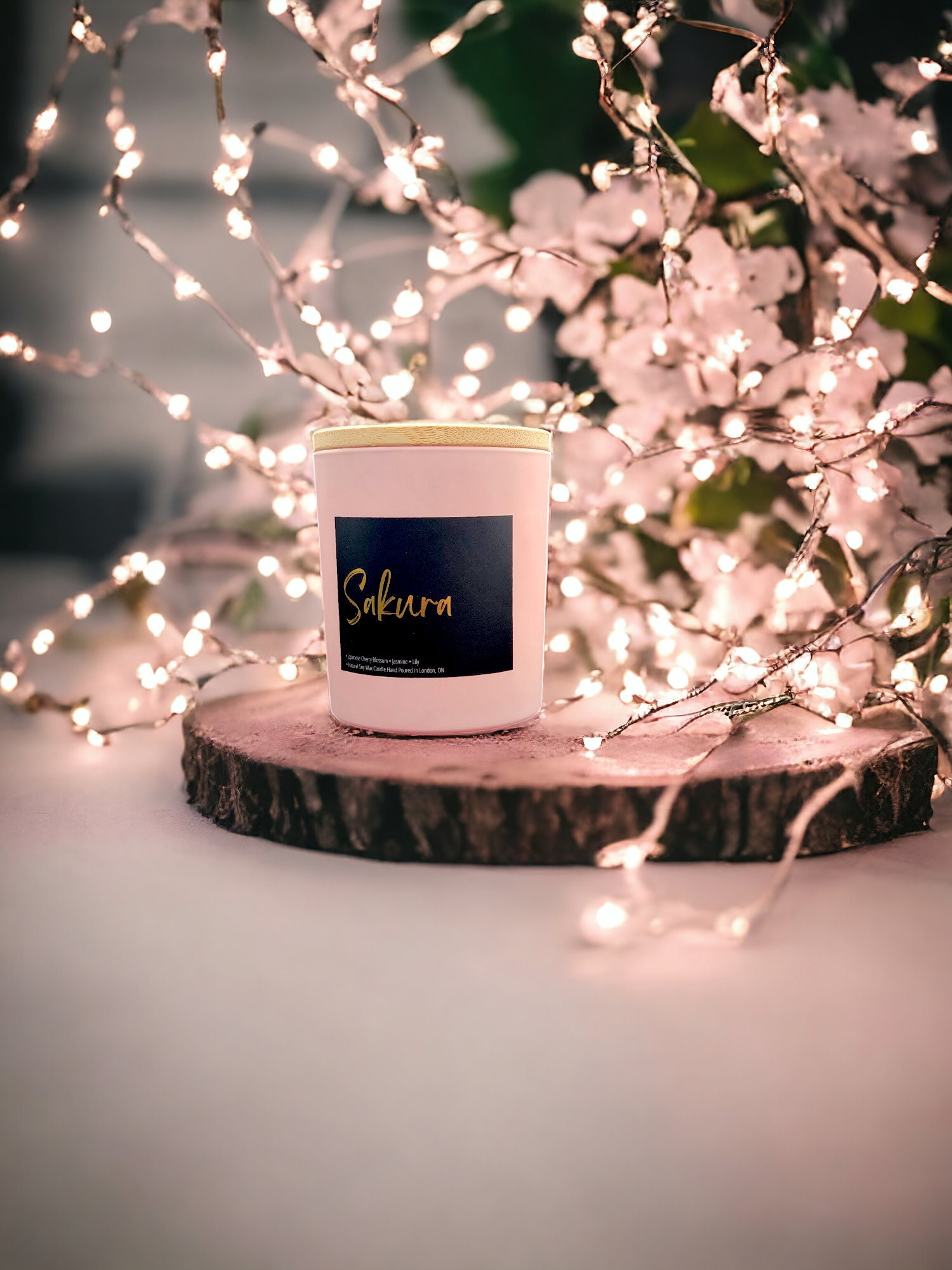 Sakura | Natural Soy Wax Candle | Cherry Blossoms Scented Candle ...