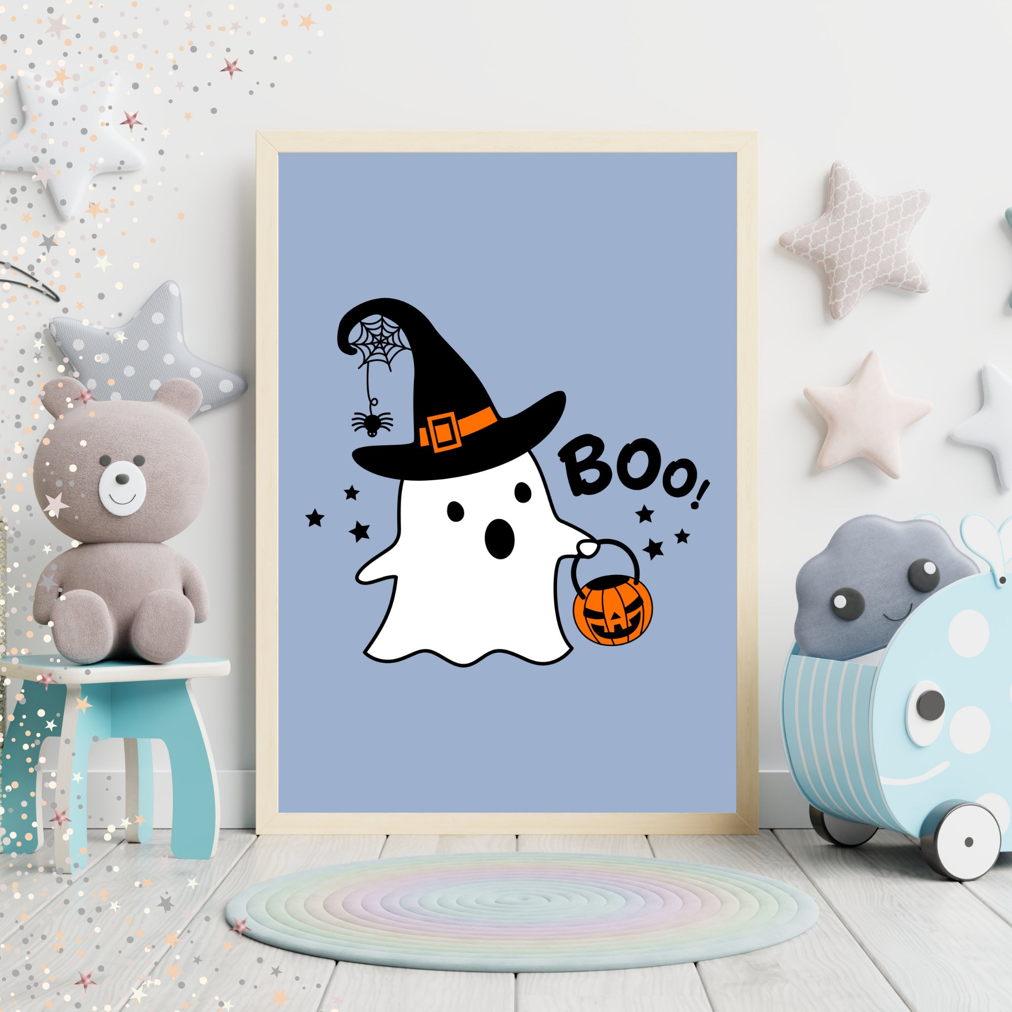 Boho Kids Halloween Decor Set of Prints, Halloween Mega Bundle, Kids ...