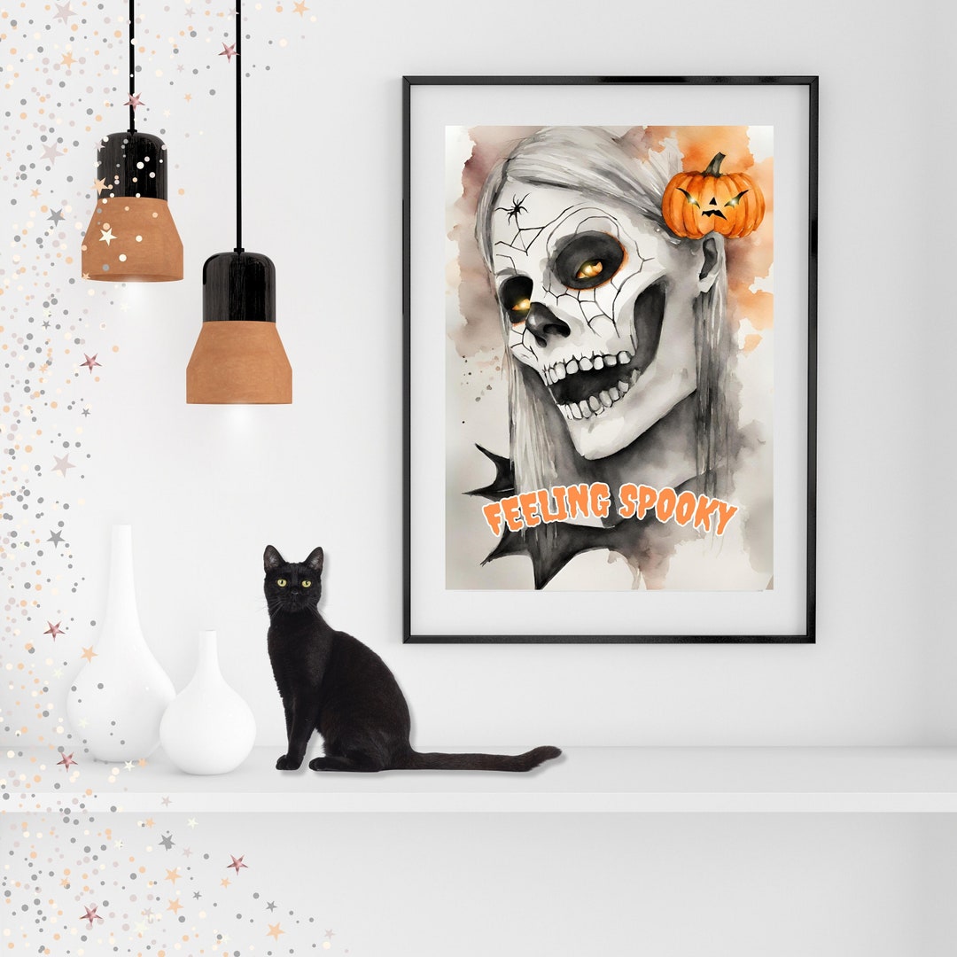 Halloween Printable Wall Art, Halloween Decor, Halloween Gift ...
