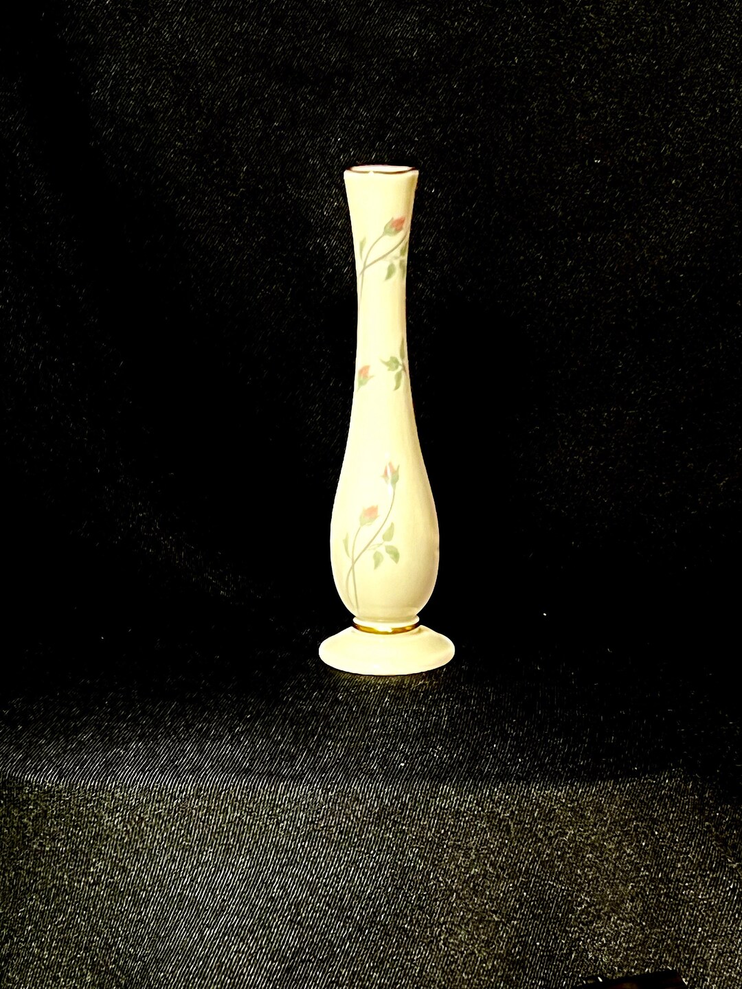 Beautiful Lenox Bud Vase Rose Manor Collection Porcelain With Rose Buds ...