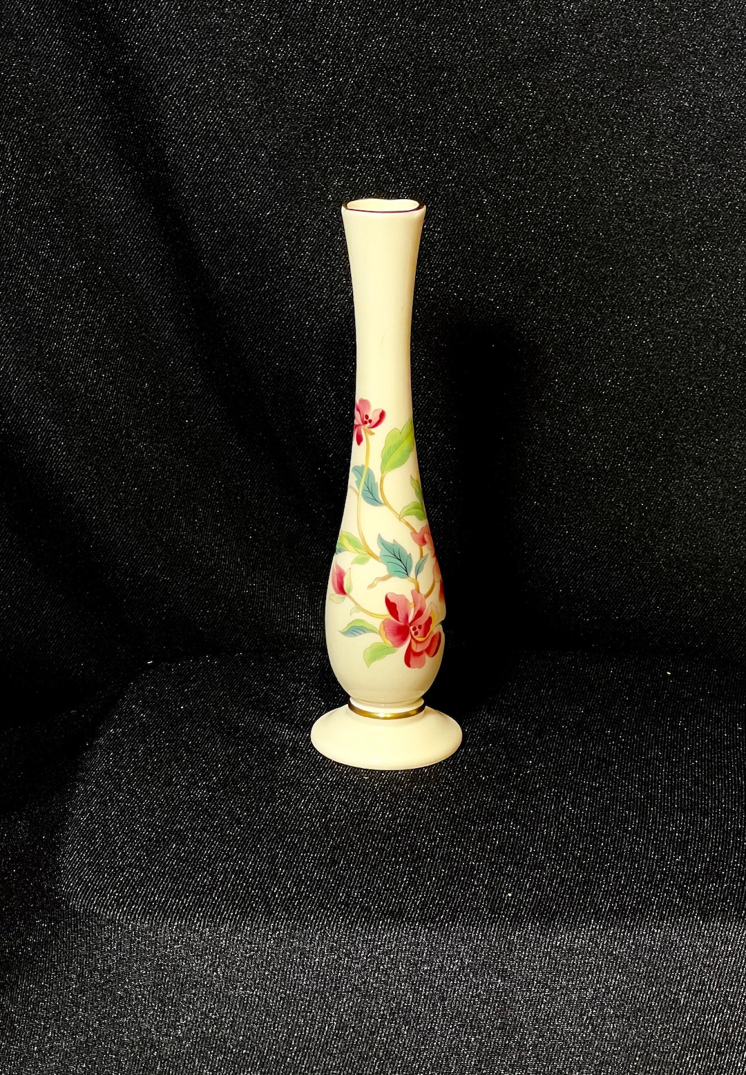 Vintage Lenox Bud Vase Barrington Collection Floral Motif - Etsy