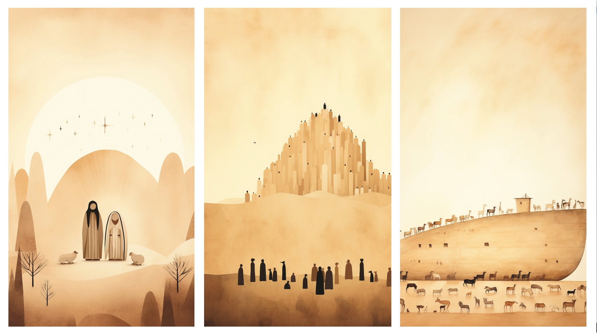 Bible Sketches, Biblical Wall Art, Faith Art, Christian Decor, Neutral ...