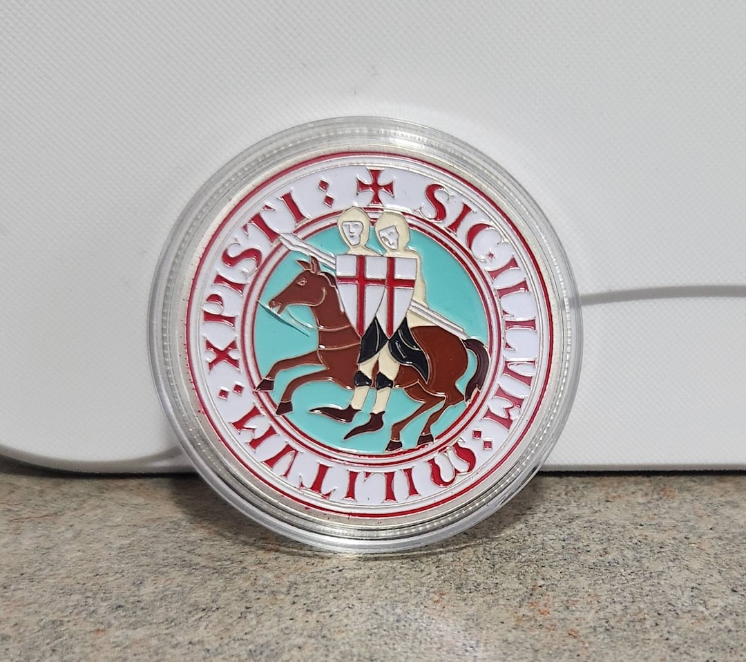Knights Templar Challenge Coin Gold or Silver - Etsy