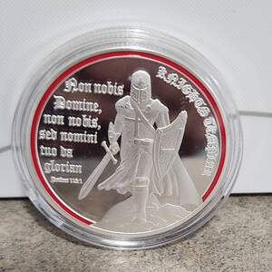 Knights Templar Challenge Coin Gold or Silver - Etsy