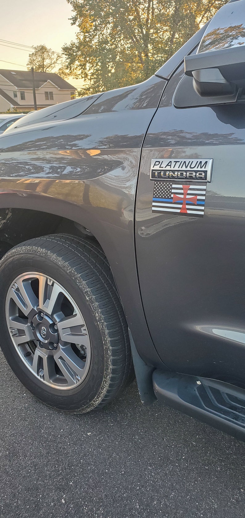 Thin Blue Line Templar Cross Car Decal Magnet - Etsy