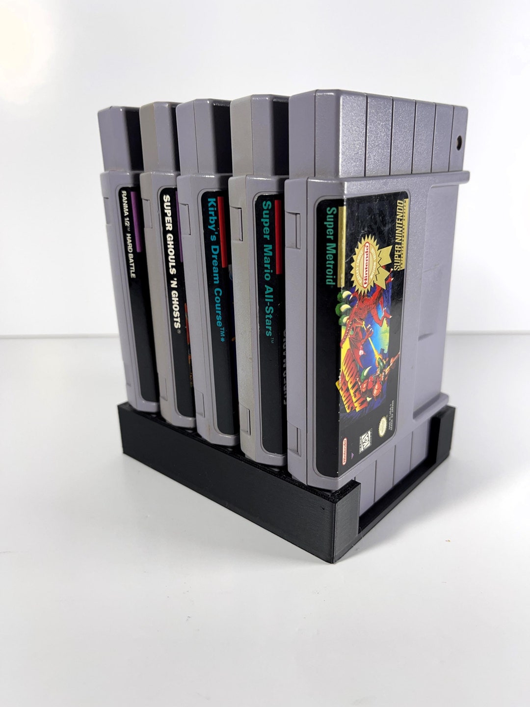 Super Nintendo (SNES) Vertical Game Display and Storage! - Holds 5 ...