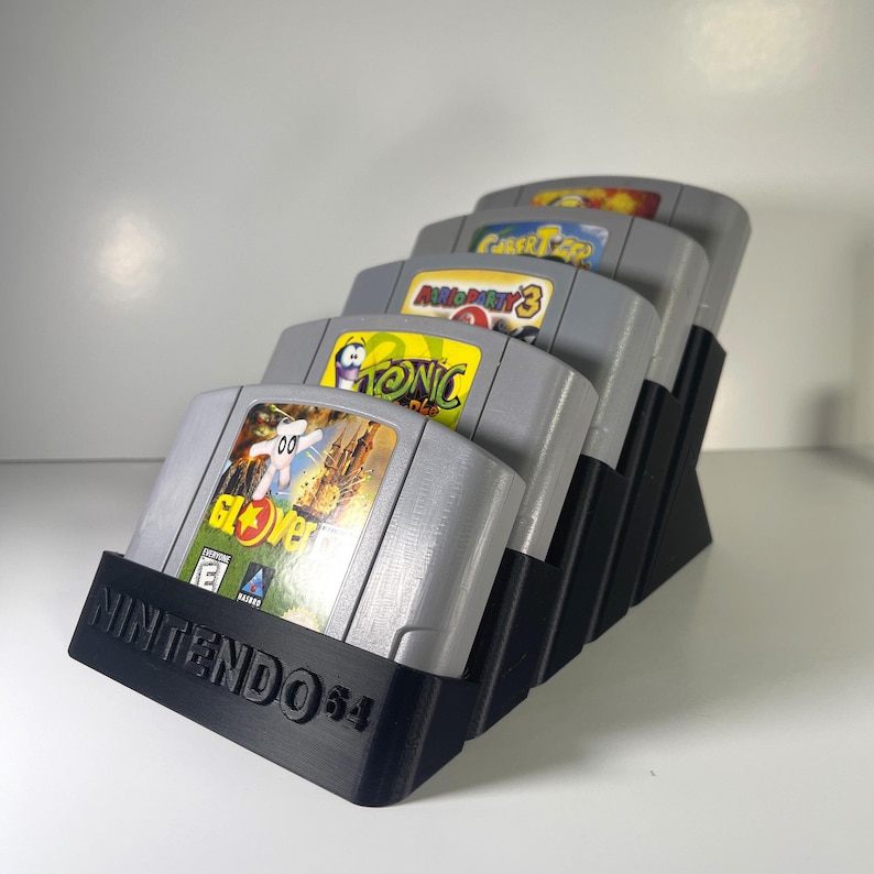 Nintendo 64 (N64) - 5 Tier Game Stand! Holds 5 Cartridges! - Etsy