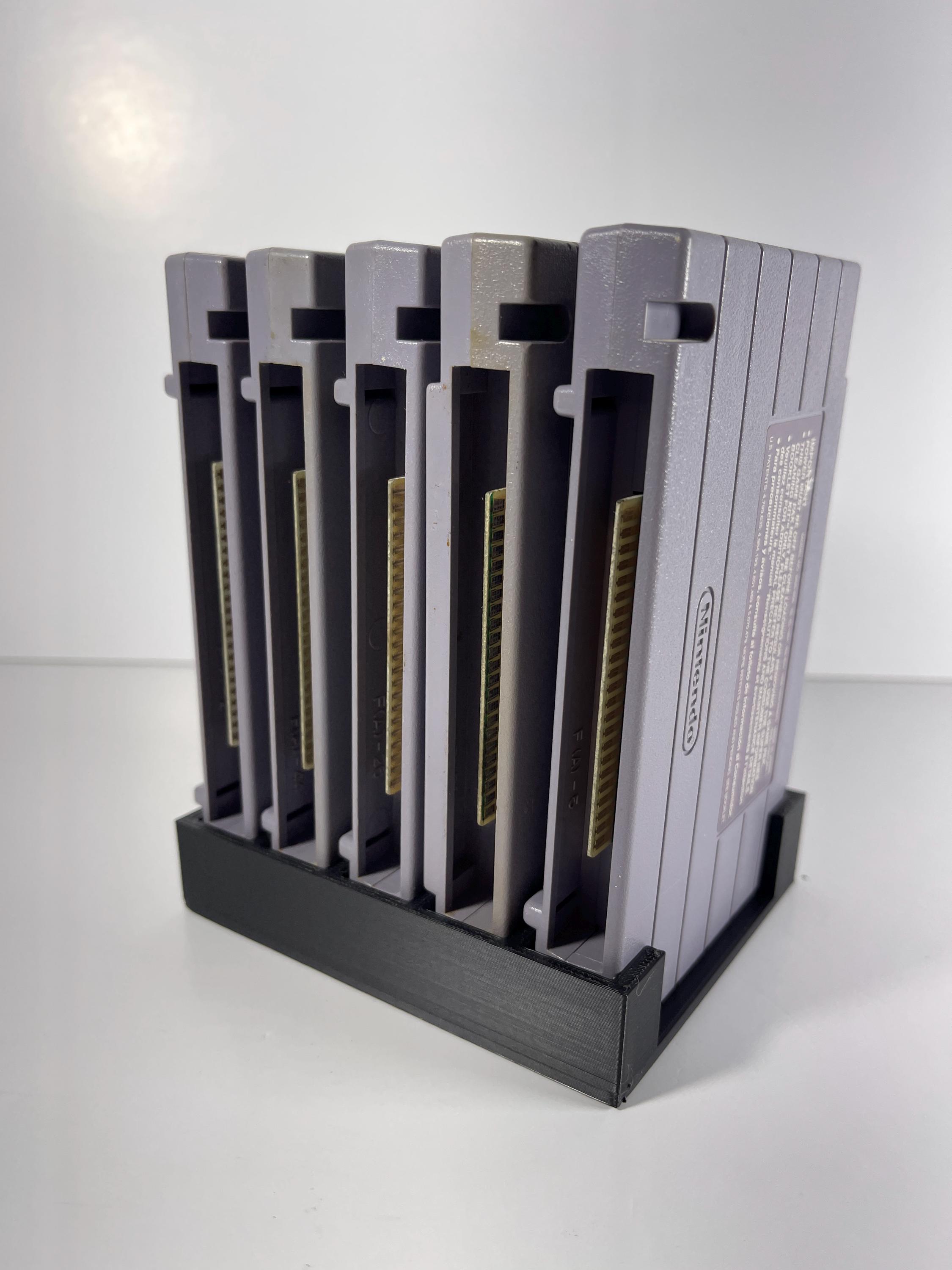 Super Nintendo (SNES) Vertical Game Display and Storage! - Holds 5 ...