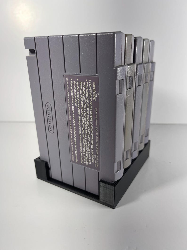 Super Nintendo (SNES) Vertical Game Display and Storage! - Holds 5 ...