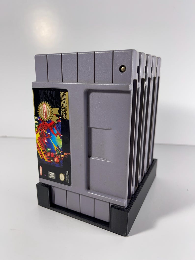 Super Nintendo (SNES) Vertical Game Display and Storage! - Holds 5 ...