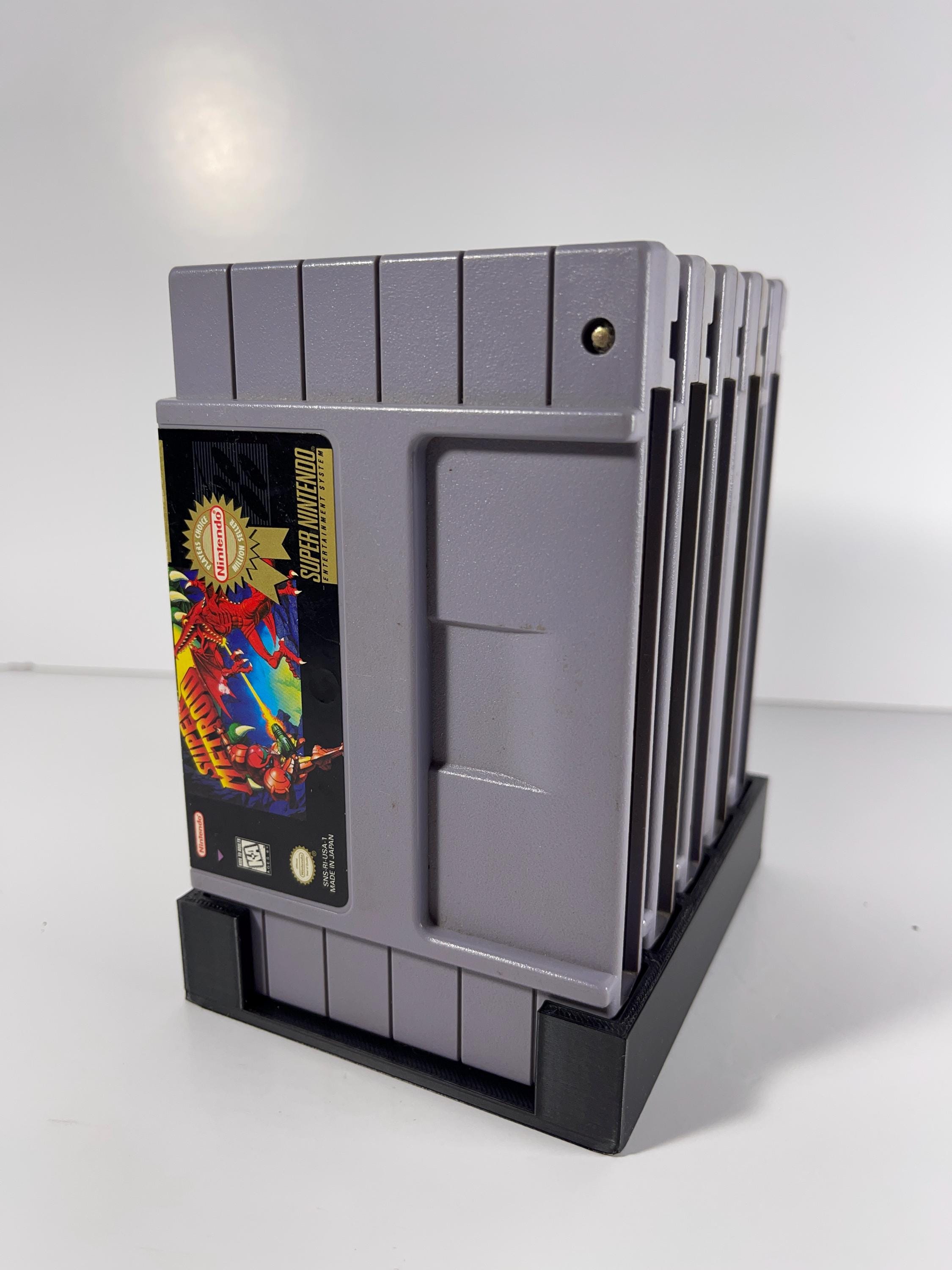 Super Nintendo (SNES) Vertical Game Display and Storage! - Holds 5 ...