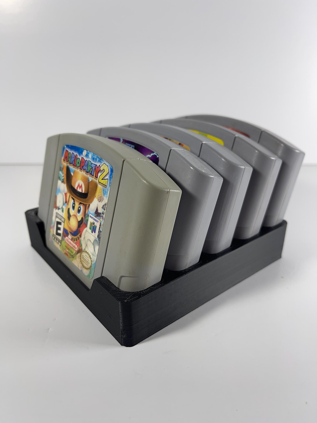 Nintendo 64 (N64) 5 Cartridge Game Stand! Holds 5 Cartridges! Game Room ...