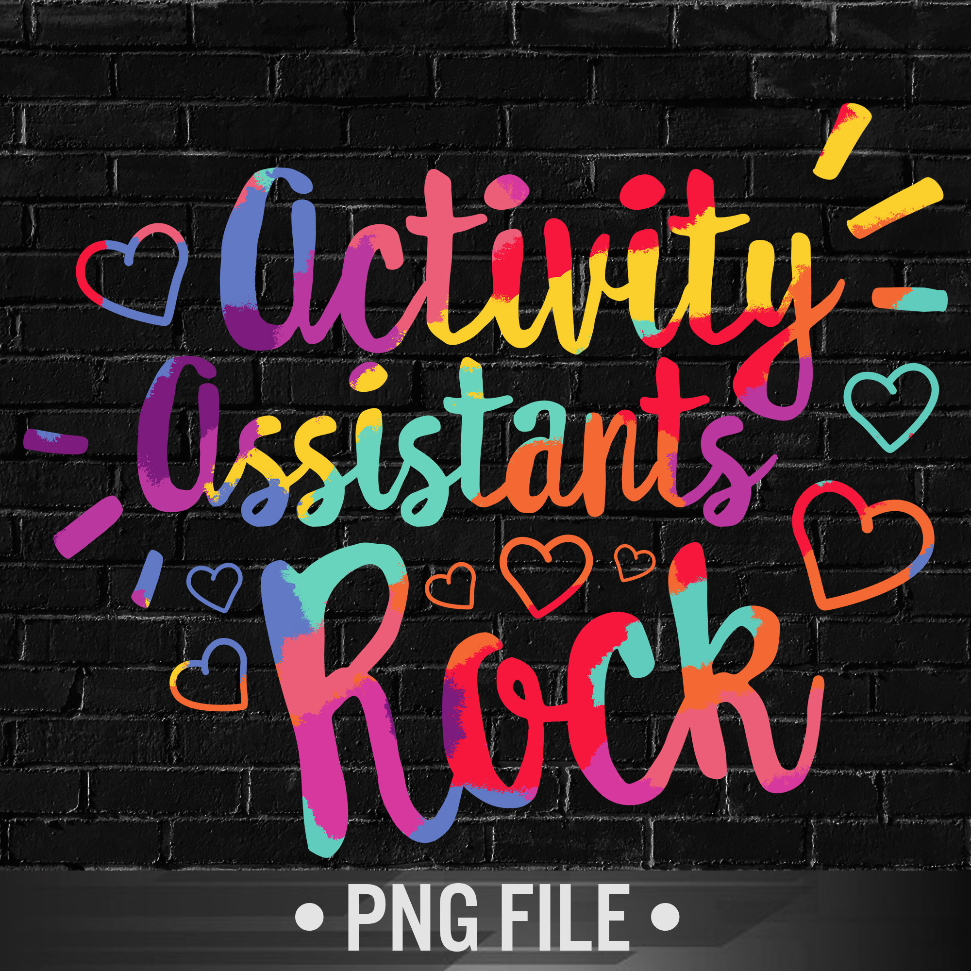 Activity Assistants Rock Design , Activity Professional Week Digital ...