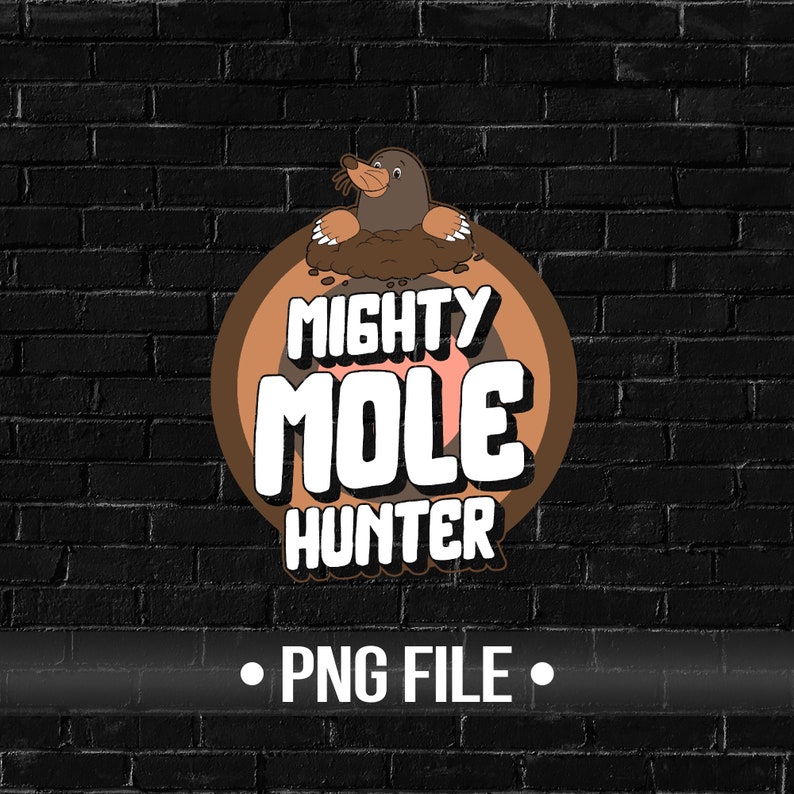 Mole Day SVG Mighty Mole Hunter Cute Professional Hunting Tee, Hunter ...