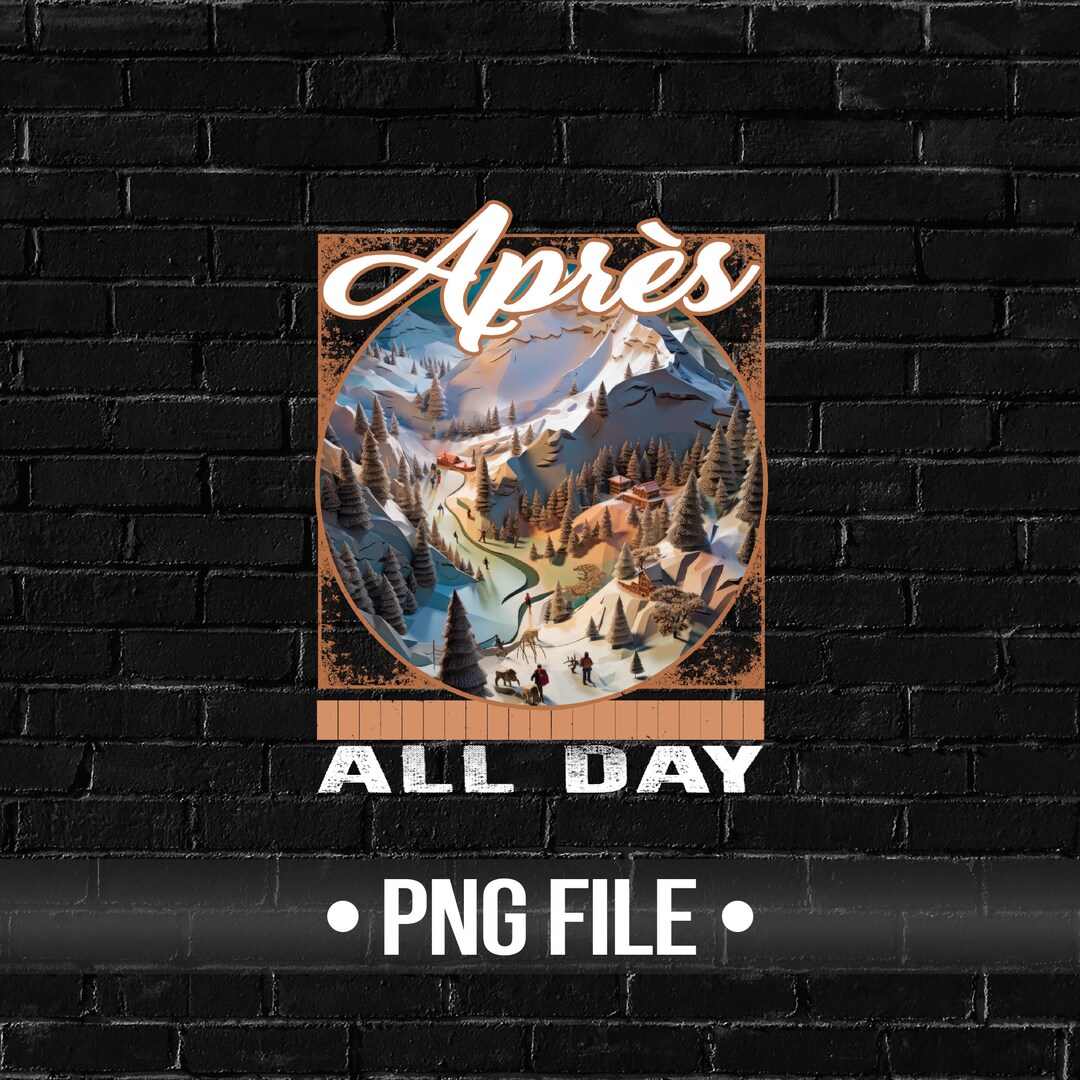 Apres All Day Diorama Ski World 3D Alpine Miniature Mountain - Etsy