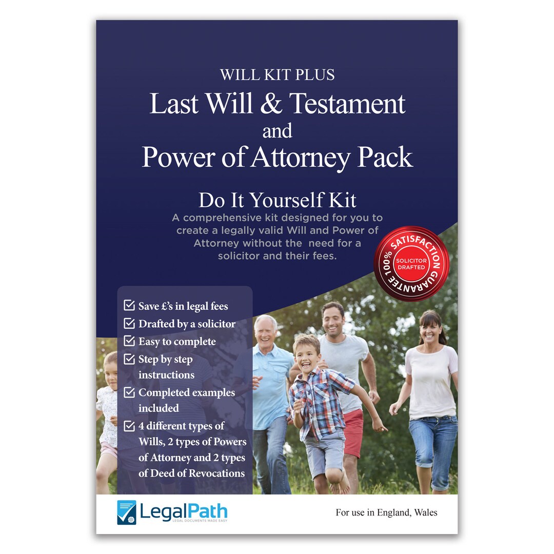 Will Kit Plus - Last Will and Testament & Power of Attorney DIY Kit ...