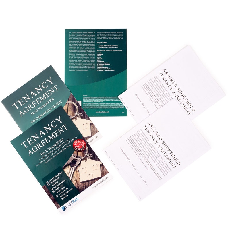Tenancy Agreement Form Pack (DIY Kit) . Really Simple to Complete ...